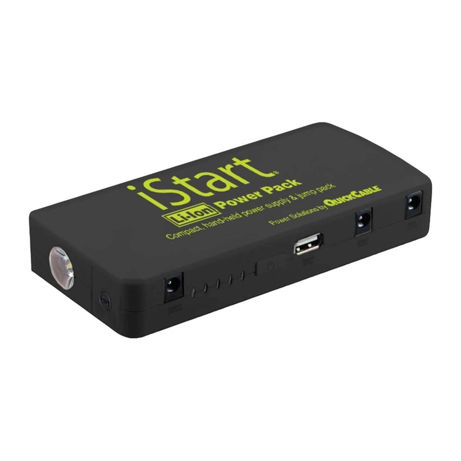 QUICKCABLE ISTART LI-ION POWER PACK OPERATOR'S MANUAL Pdf Download ...