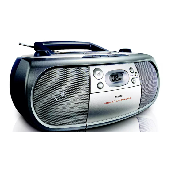 PHILIPS AZ1006 SERVICE MANUAL Pdf Download | ManualsLib