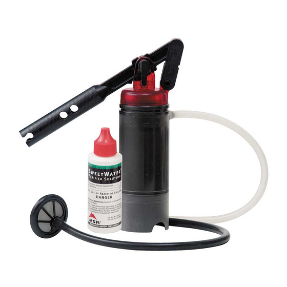 MSR SWEETWATER USER MANUAL Pdf Download | ManualsLib