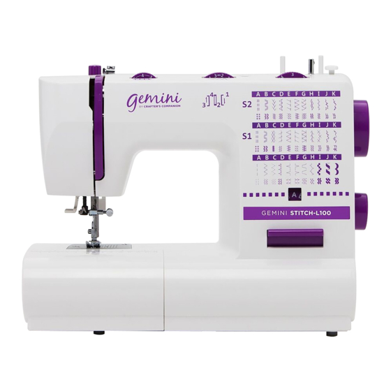 GEMINI STITCH-L100 MANUAL Pdf Download | ManualsLib