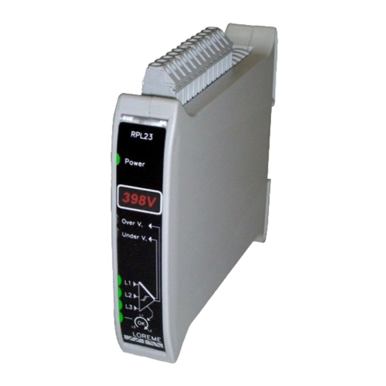 LOREME RPL23 CONFIGURATION HANDBOOK Pdf Download | ManualsLib