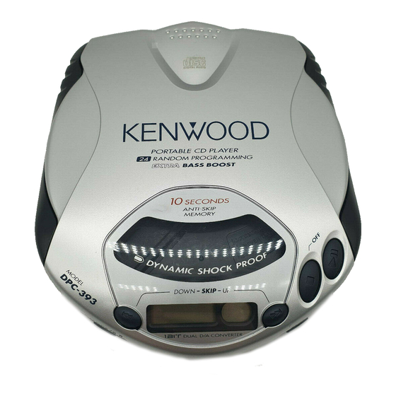 KENWOOD DPC-393 SERVICE MANUAL Pdf Download | ManualsLib