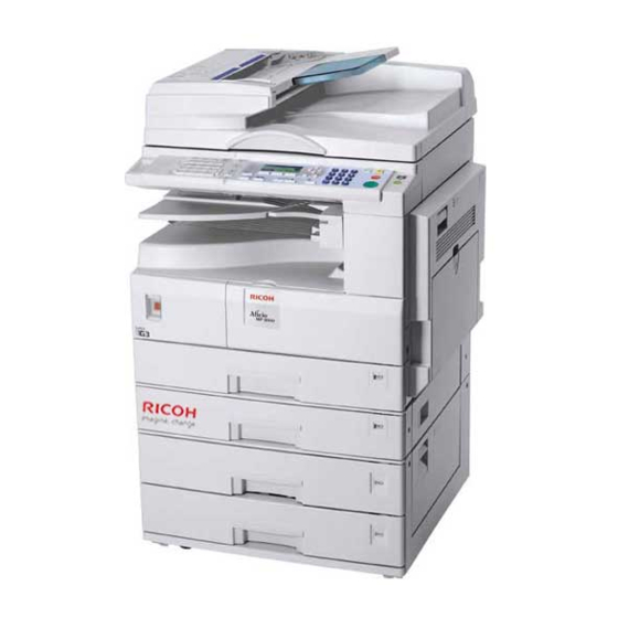 RICOH 2000 FACSIMILE REFERENCE MANUAL Pdf Download | ManualsLib