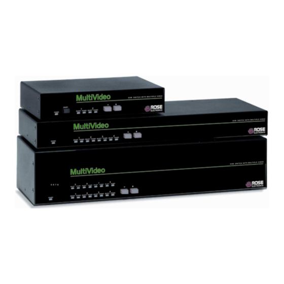 ROSE ELECTRONICS VIDEO EASYWARE INSTALLATION AND OPERATION MANUAL Pdf ...