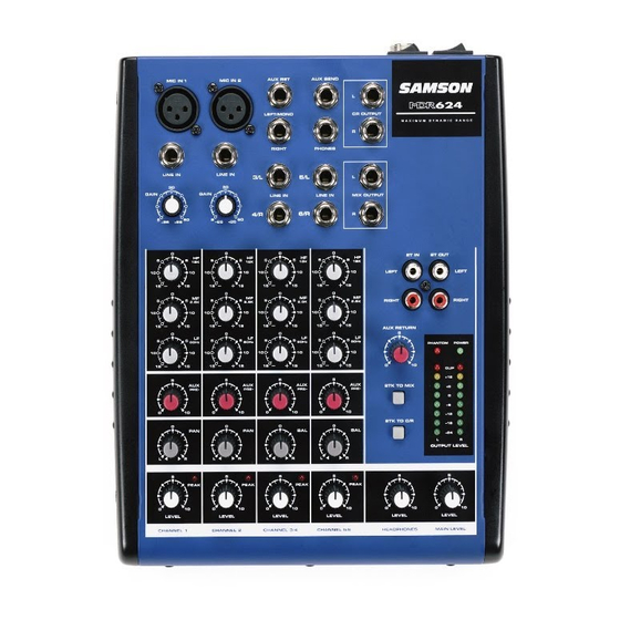 SAMSON MDR624 OWNER'S MANUAL Pdf Download | ManualsLib