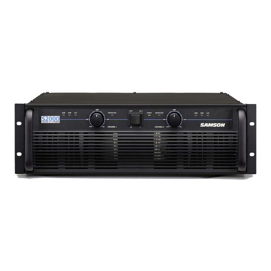 SAMSON S1500 OWNER'S MANUAL Pdf Download | ManualsLib