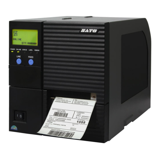 SATO GT424 OPERATOR'S MANUAL Pdf Download | ManualsLib