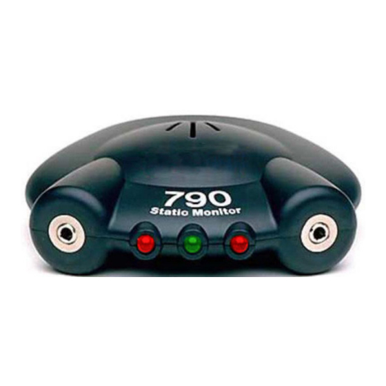 SCS STATIC MONITOR 790 INSTALLATION, OPERATION AND MAINTENANCE MANUAL ...