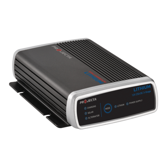 PROJECTA INTELLI-CHARGE DC/SOLAR BATTERY CHARGER IDC25L INSTRUCTION ...