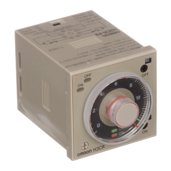 OMRON H3CR -A INSTRUCTION SHEET Pdf Download | ManualsLib
