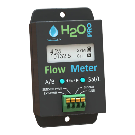 H2OPRO FLOW GAUGE USER MANUAL Pdf Download | ManualsLib