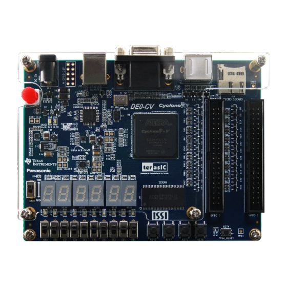 TERASIC DE0-CV USER MANUAL Pdf Download | ManualsLib