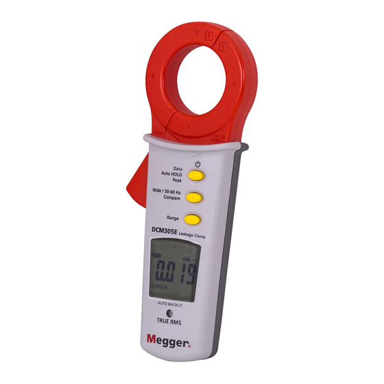MEGGER DCM305E USER MANUAL Pdf Download | ManualsLib