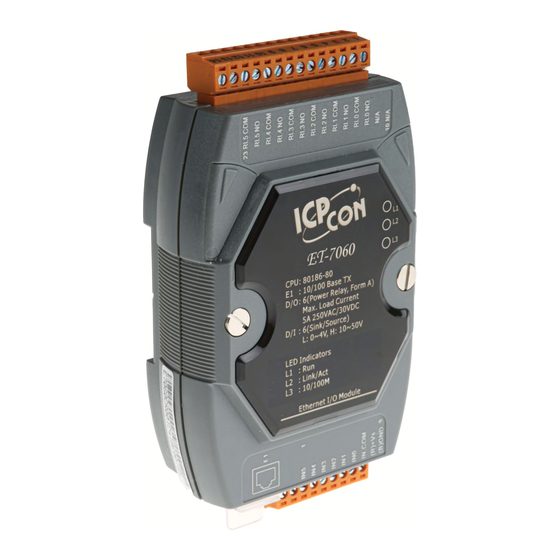 ICP DAS USA PELT SERIES QUICK START MANUAL Pdf Download | ManualsLib