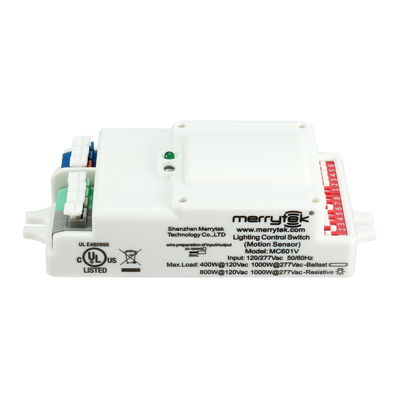 MERRYTEK MC601V MANUAL Pdf Download | ManualsLib