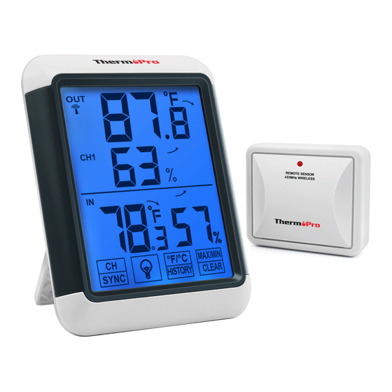 Thermopro Tp 65s Instruction Manual Pdf Download Manualslib