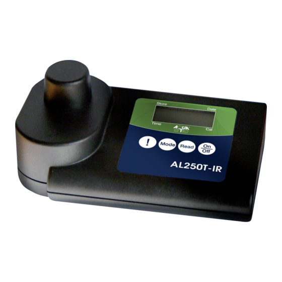 AQUALYTIC AL250T-IR INSTRUCTION MANUAL Pdf Download | ManualsLib