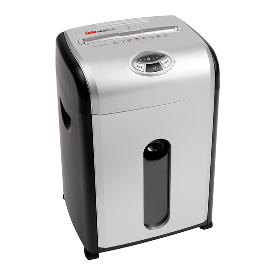 GEHA SHREDDER OFFICE X16 CD PAPER SHREDDER USER MANUAL | ManualsLib