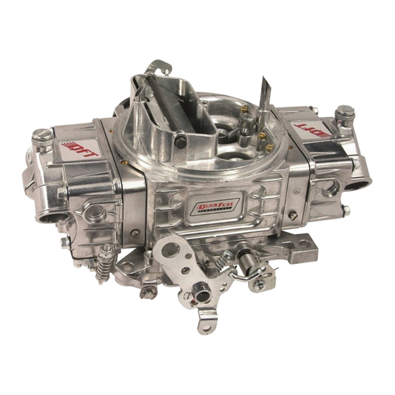 QUICK FUEL TECHNOLOGY HOT ROD SERIES INSTALLATION INSTRUCTIONS MANUAL ...