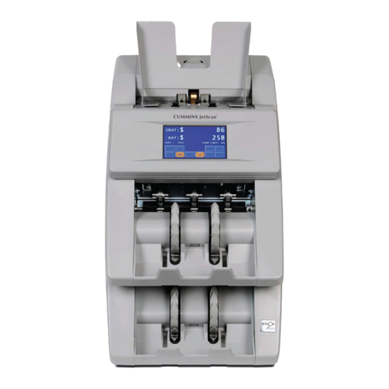 CUMMINS ALLISON JETSCAN BANK NOTE VALIDATOR OPERATING MANUAL | ManualsLib