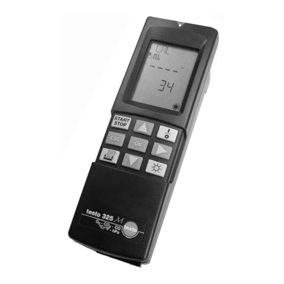 TESTO 325M INSTRUCTION MANUAL Pdf Download | ManualsLib