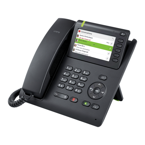 UNIFY OPENSCAPE DESKPHONE CP200 TELEPHONE INSTRUCTIONS | ManualsLib