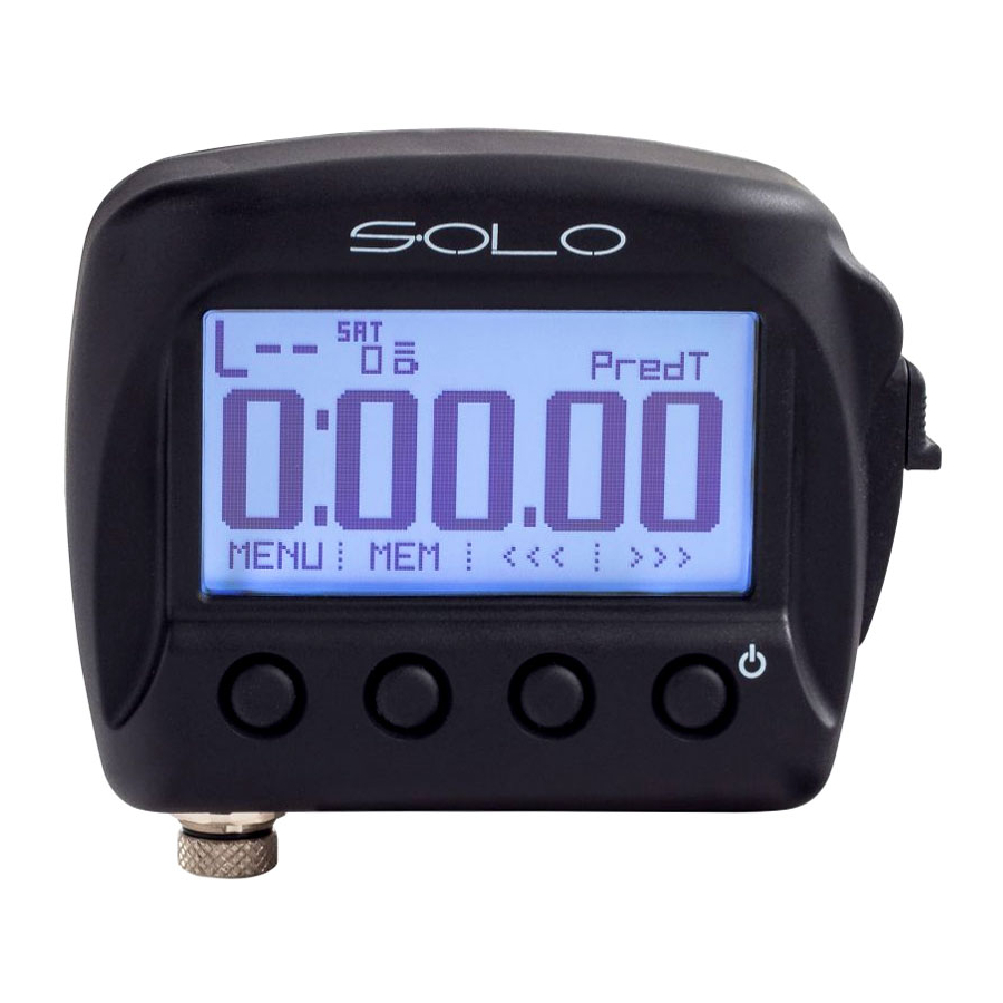 AIM SOLO GPS USER MANUAL | ManualsLib