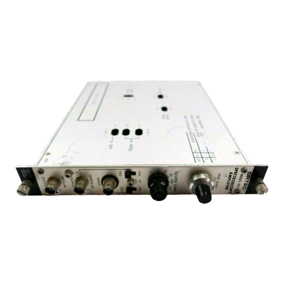 ORTEC 451 AMPLIFIER INSTRUCTION MANUAL | ManualsLib