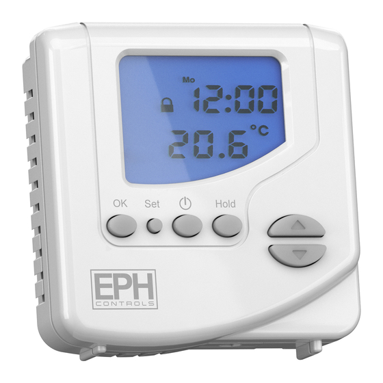 EPH CONTROLS CDTP2 THERMOSTAT OPERATING INSTRUCTIONS | ManualsLib