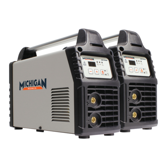 MICHIGAN WELDING ARCTIG140 WELDING SYSTEM OPERATING INSTRUCTIONS MANUAL ...