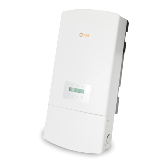 GINLONG SOLIS SERIES INVERTER USER'S INSTALLATION AND OPERATION MANUAL ...