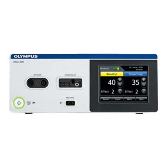 OLYMPUS ESG-300 QUICK REFERENCE MANUAL Pdf Download | ManualsLib