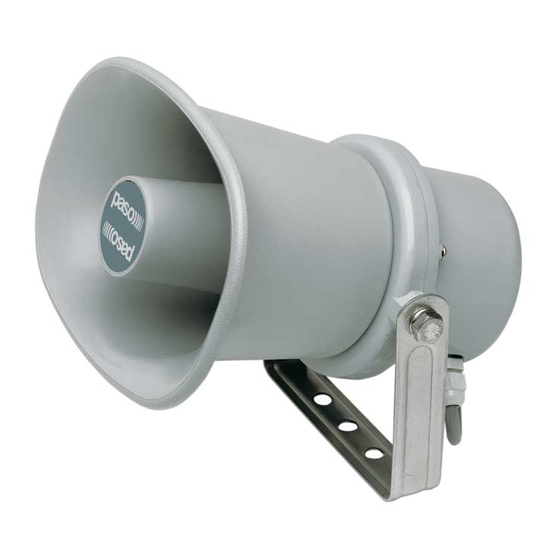 PASO TR10-TW SPEAKER INSTRUCTIONS FOR USE | ManualsLib