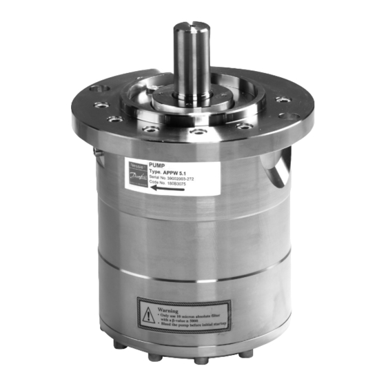 DANFOSS APP SERIES WATER PUMP SERVICE MANUAL | ManualsLib