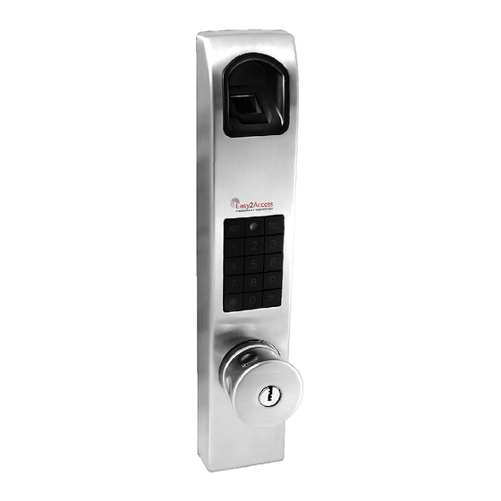 EASY ACCESS EASY-809 DOOR LOCK MANUAL | ManualsLib