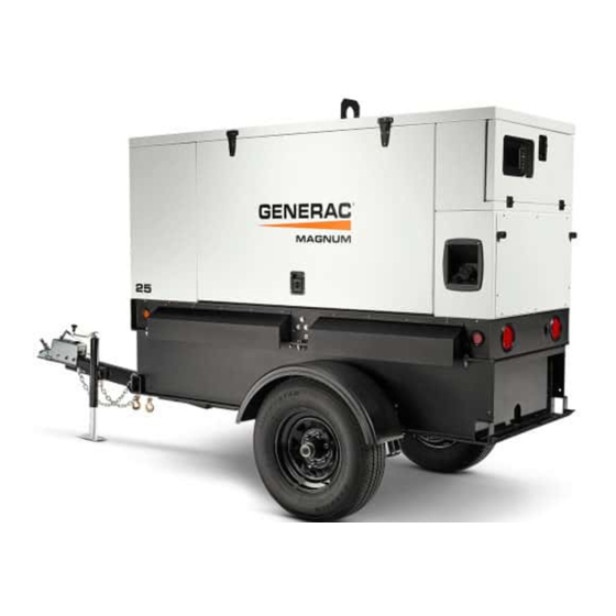GENERAC POWER SYSTEMS MAGNUM MMG25IF4 PORTABLE GENERATOR OPERATING ...