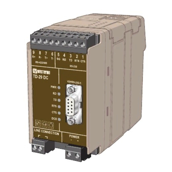 WESTERMO TD-29 AC MODEM INSTALLATION MANUAL | ManualsLib