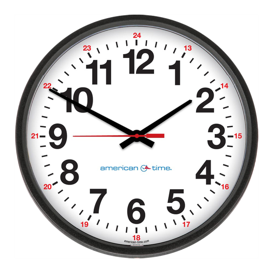 AMERICAN TIME WI-FI BATTERY ANALOG CLOCK CLOCK QUICK START INSTALLATION ...