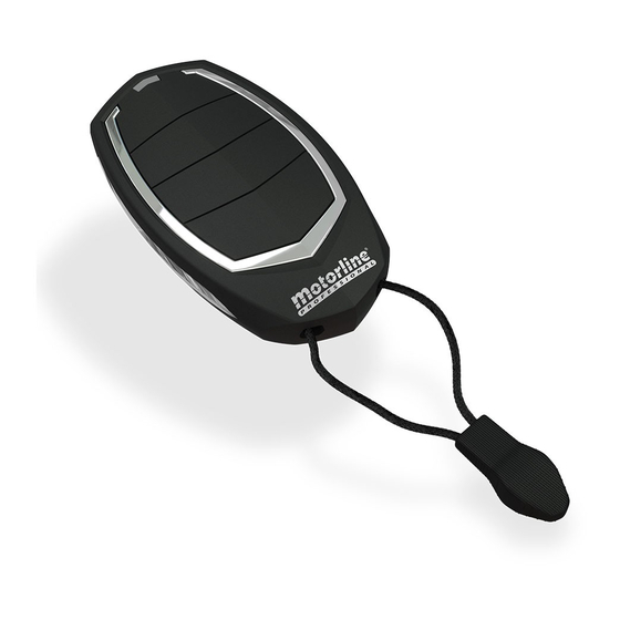 MOTORLINE PROFESSIONAL FALK REMOTE CONTROL OPERATING MANUAL | ManualsLib