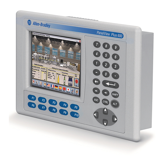 ALLEN-BRADLEY PANELVIEW PLUS 400 TOUCH TERMINAL INSTALLATION ...