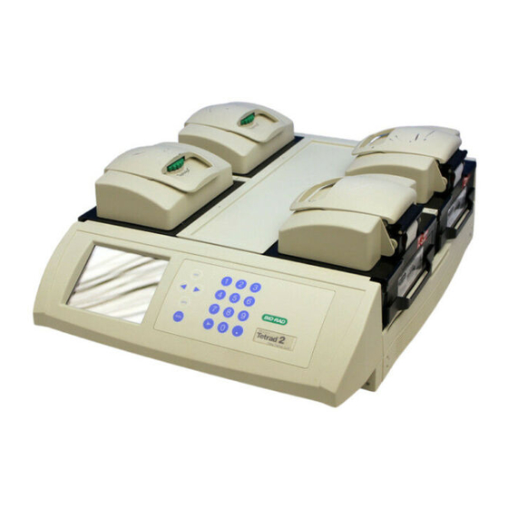 BIO RAD TETRAD 2 OPERATION MANUAL Pdf Download | ManualsLib