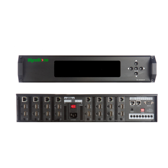 WYRESTORM MX-0606-PP MATRIX SWITCHER INSTRUCTION MANUAL | ManualsLib