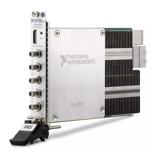 NATIONAL INSTRUMENTS PXIE-5763 MANUAL Pdf Download | ManualsLib