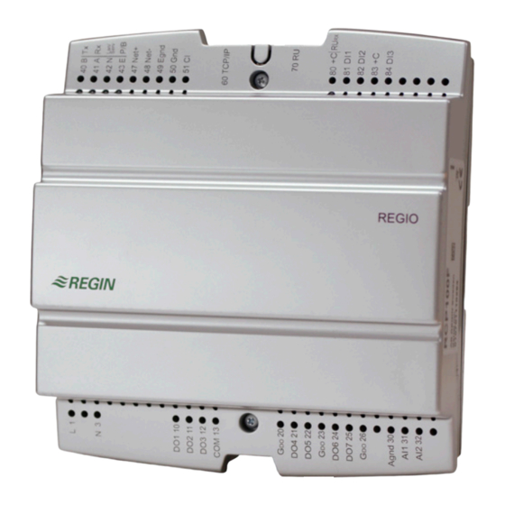 REGIN REGIO MAXI CONTROLLER MANUAL | ManualsLib