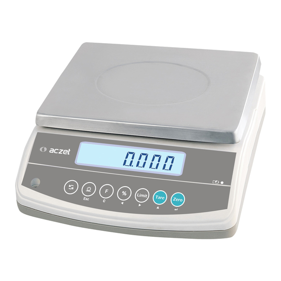 ACZET CZ SERIES SCALES OPERATING MANUAL | ManualsLib