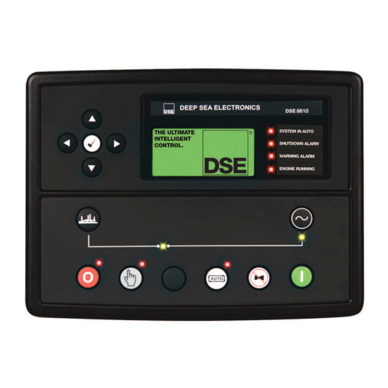 DEEP SEA ELECTRONICS PLC DSE8810 CONTROLLER OPERATOR'S MANUAL | ManualsLib