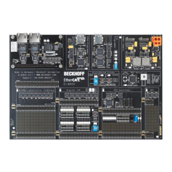 BECKHOFF ETHERCAT EL9800 MOTHERBOARD INSTALLATION MANUAL | ManualsLib