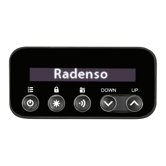 RADENSO RC M RADAR INSTALLATION MANUAL | ManualsLib