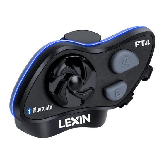 LEXIN LX-FT4 INTERCOM SYSTEM USER MANUAL | ManualsLib