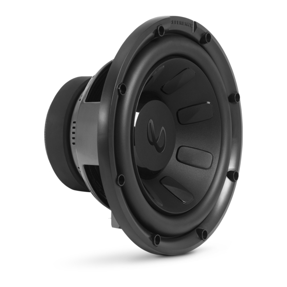 HARMAN INFINITY REFERENCE 1070 SUBWOOFER OWNER'S MANUAL | ManualsLib